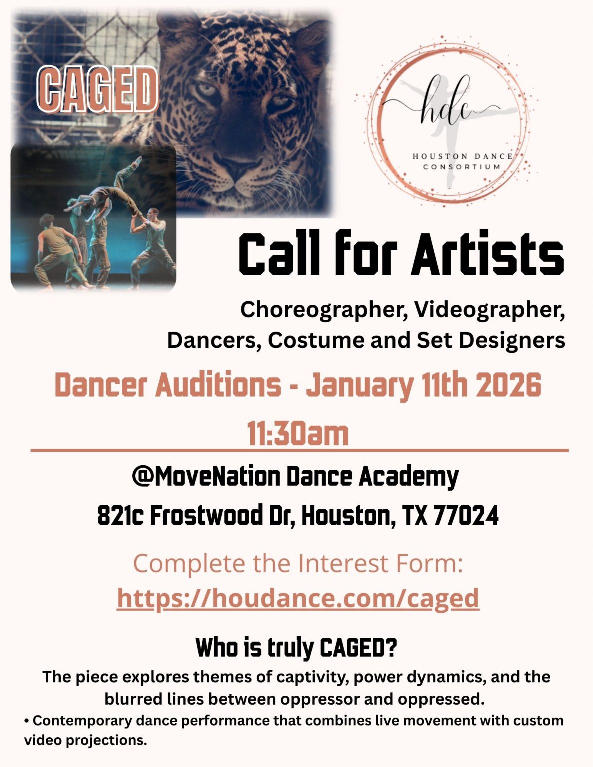 Caged – Houston Dance Consortium